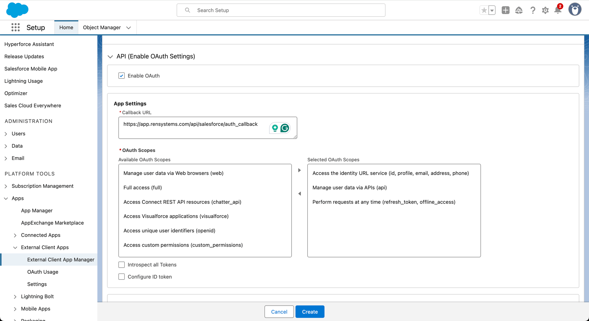 Grant access to Salesforce SFDC